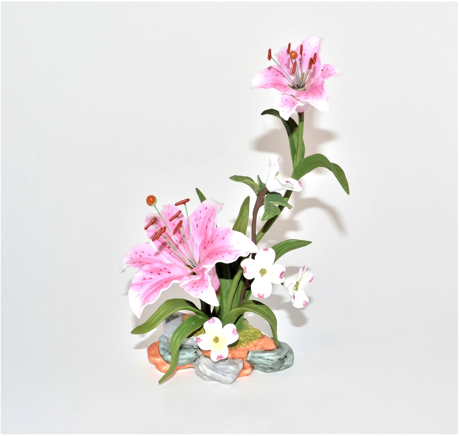 Lenox Flower Sculpture Rubrum Lily Lilium Speciosum Fine Bone - Etsy