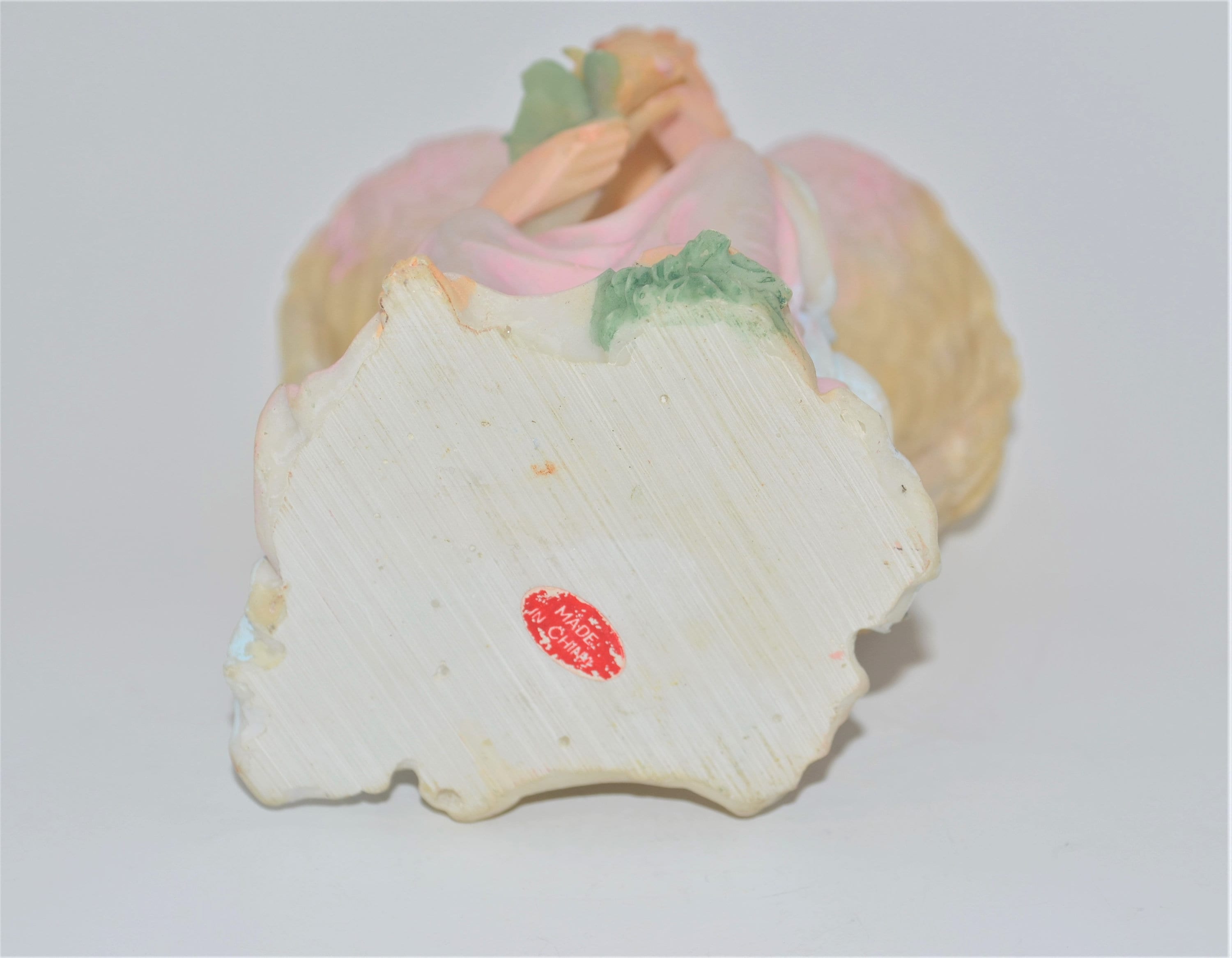 HTF Angel Figurine Sitting Holding Lily Ophelia Heartseeker - Etsy