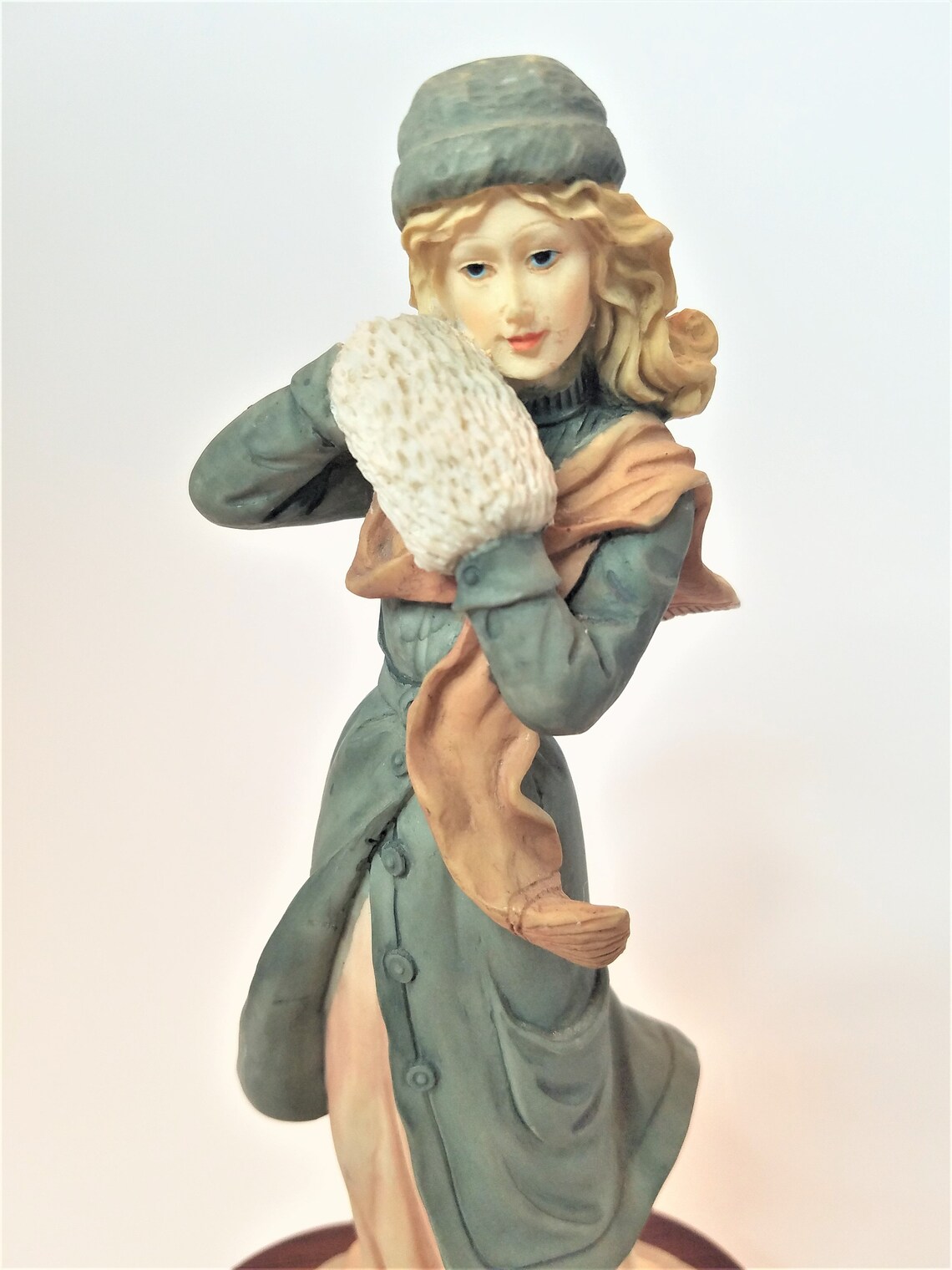 La Verona Collection Figurine Edwardian Young Lady With Muff - Etsy
