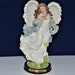 Vintage Premier Collection Angel Resin Figurine on a Stained Wood Base ...