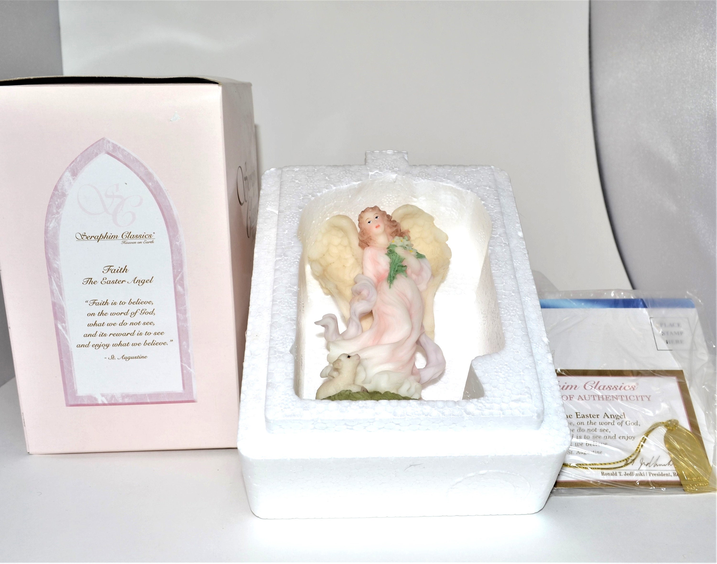 Seraphim Angel Classics Faith the Easter Angel 81660 1999 Roman Inc ...