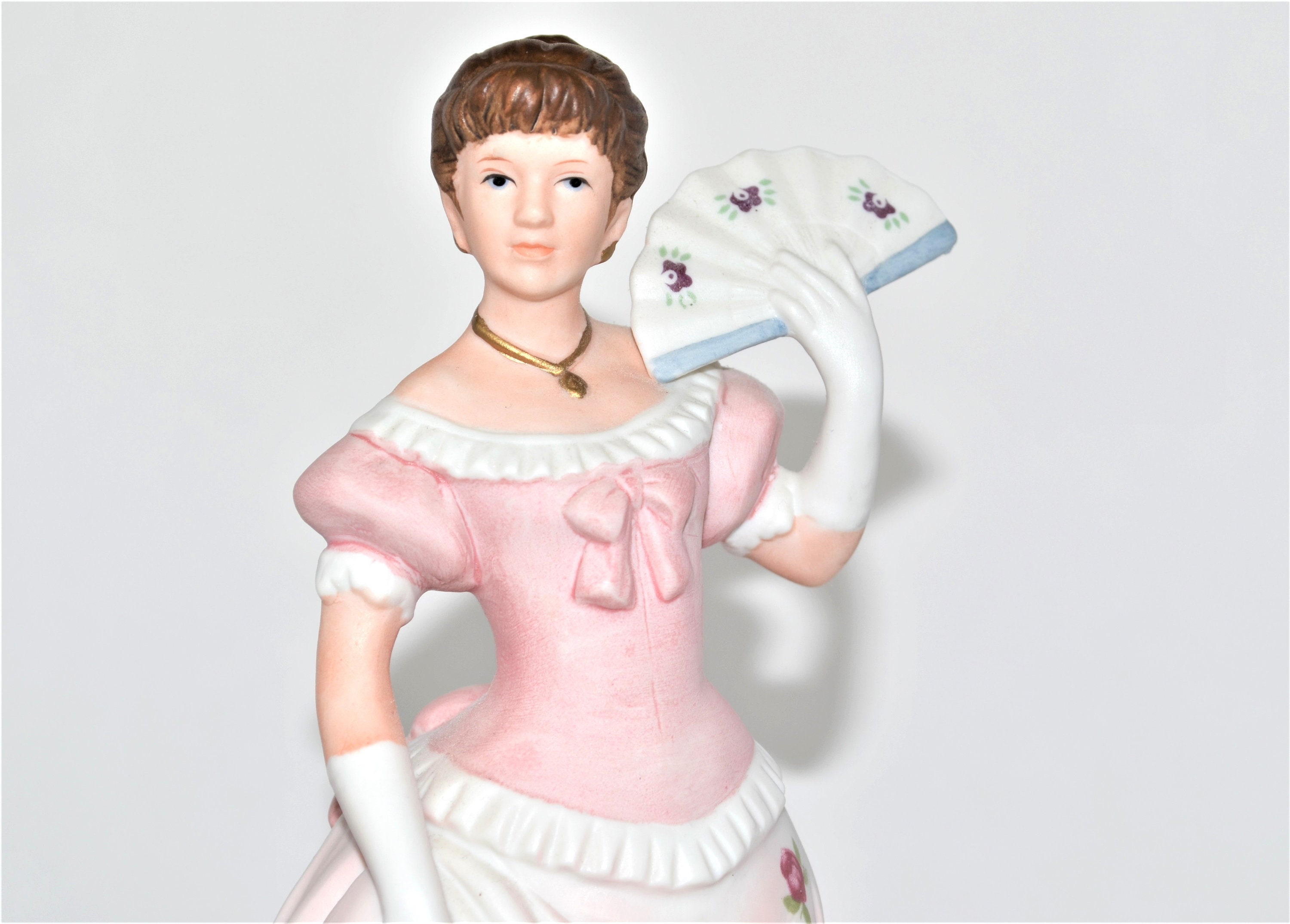 Vintage Homco 1980s Porcelain Collectible Figurine Victorian Lady ...