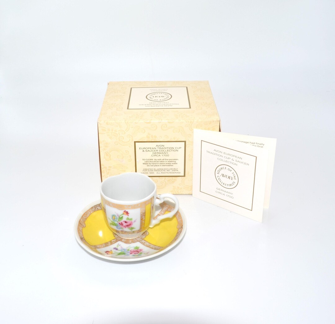 Avon European Tradition Tea Cup & Saucer Collection Germany Circa 1700 ...
