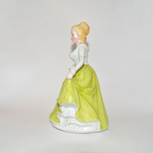 Vintage Victorian Lady Dancing Curtsey Collection Figurine Polka Dot ...