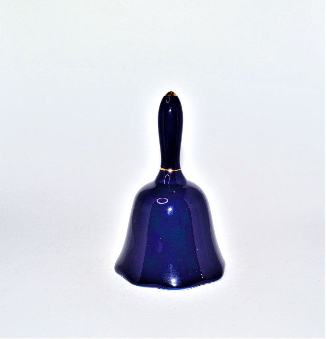 Vintage Cobalt Blue Gold Trim Porcelain Bell Cranes Japan A - Etsy