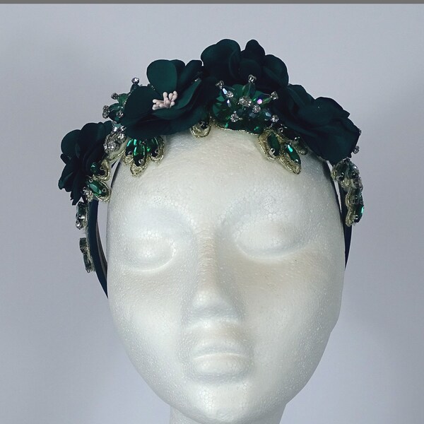Green Headpiece - Etsy