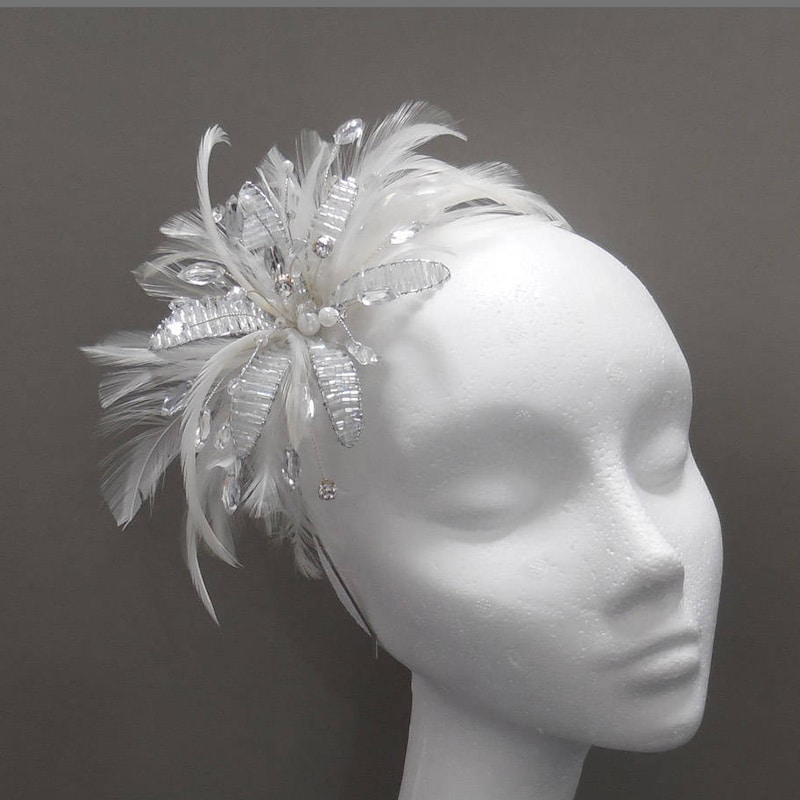 Feather Fascinator - Etsy