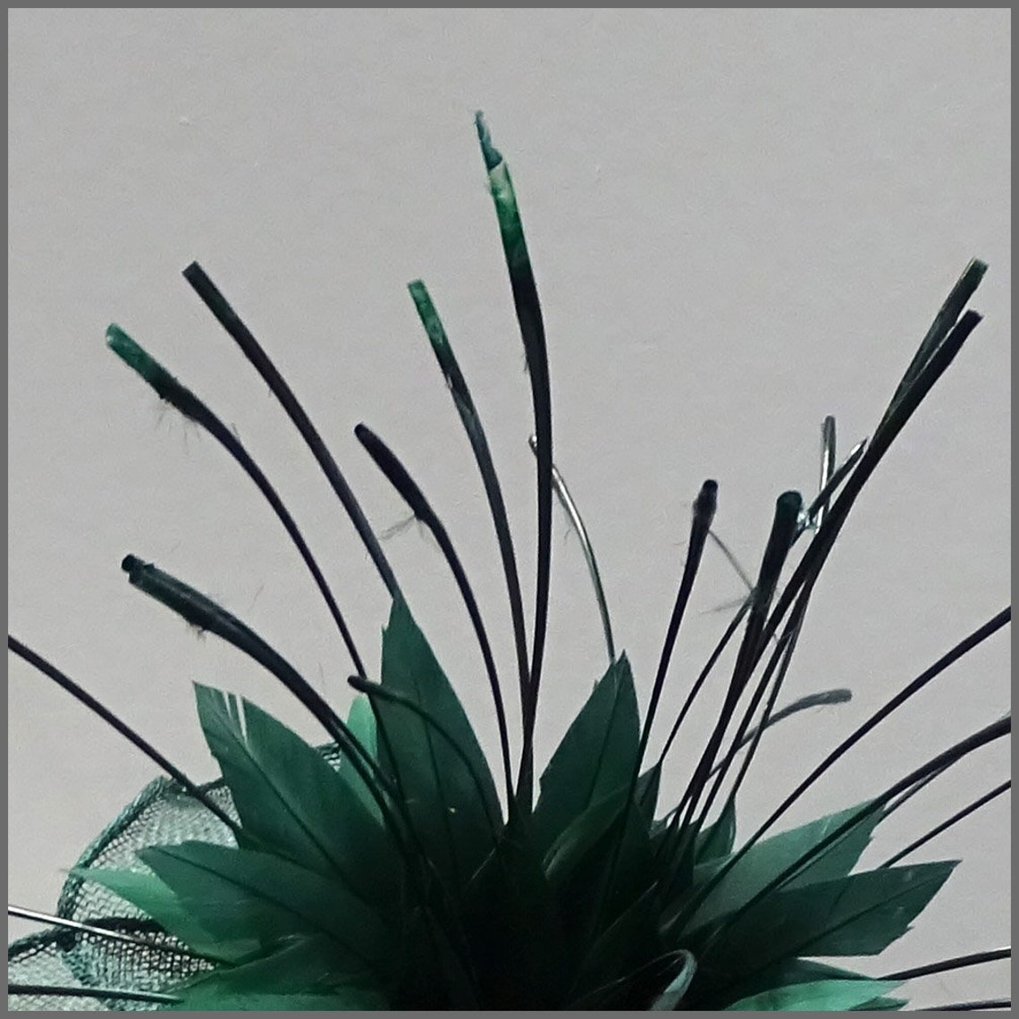 Dramatic Emerald Green Fascinator Headpiece for Races Ladies - Etsy
