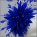 Cobalt Blue Full Feather Fascinator Unique Headpiece for Weddings, Race ...