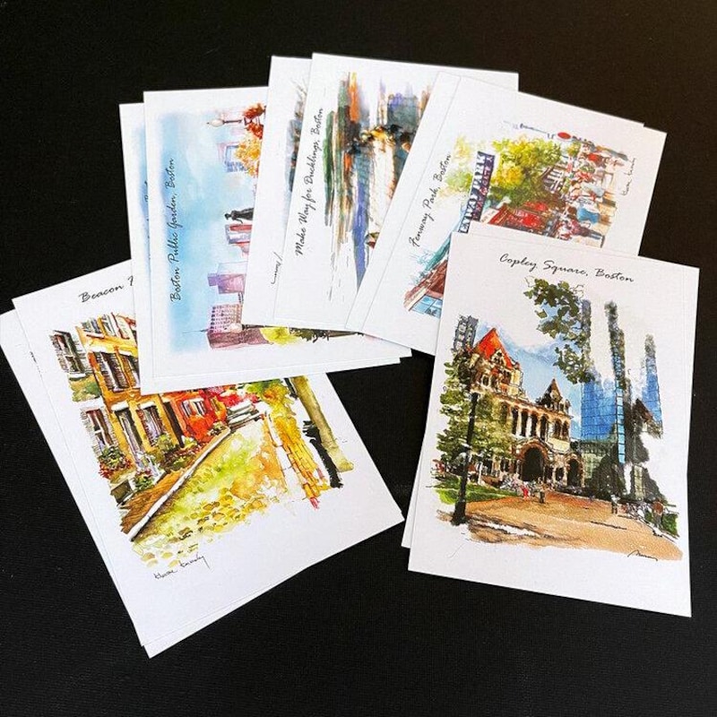 Boston Landmark Prints - Etsy