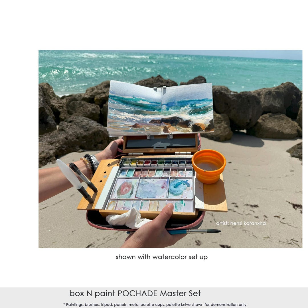 Box N Paint POCHADE Master Set ( Oil-watercolor-gouache) On-the-go ...