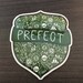 Green Prefect Badge Vinyl Sticker | Potterhead Zentangle Pattern Design ...
