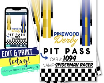 Derby Pit Pass - Etsy