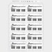 Piano Practice Punch Card | Habit Cards for Teens | Kids Punchcards ...