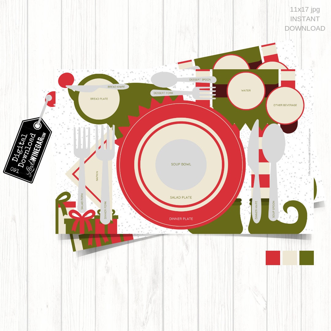 Basic Table Setting Diagram For Kids