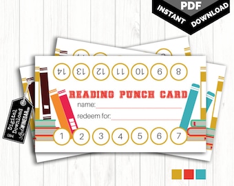Piano Practice Punch Card Habit Cards for Teens Kids Punchcards Reward ...