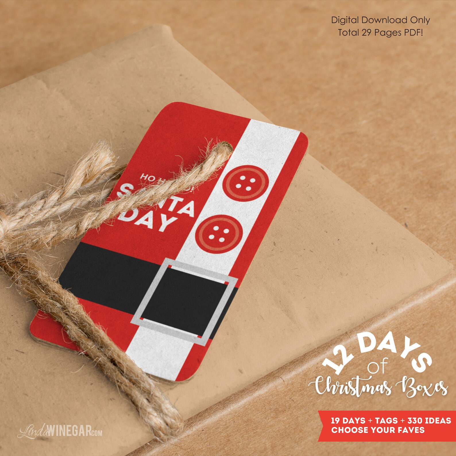 12 Days of Christmas Boxes Themed Day Tags 12 Days of Christmas for ...