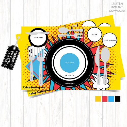 Printable Table Manners Bundle for Kids Dining Etiquette - Etsy