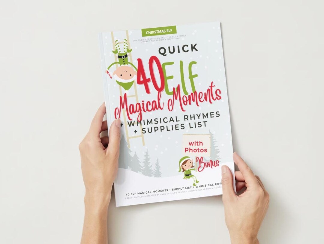 40 Christmas Elf Ideas W/ Rhyming Poems | Shelf Sized Supply List W ...