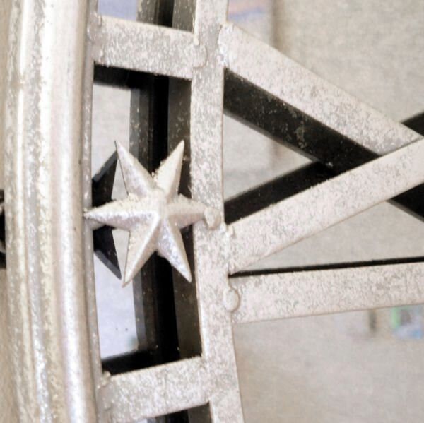 Mirror Silver Iron Roman Skeleton Wall Clock - Etsy UK