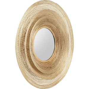 Gold Abstract Wire Wall Mirror - Etsy