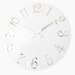 Gloss White Mirror French Numbers Wall Clock - Etsy
