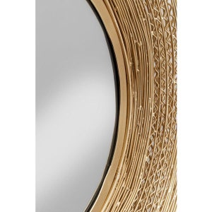 Gold Abstract Wire Wall Mirror - Etsy