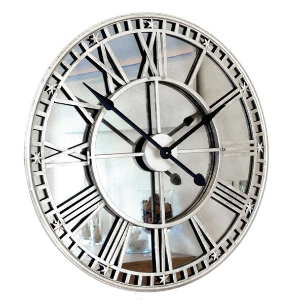 Mirrored Wall Clock - Etsy