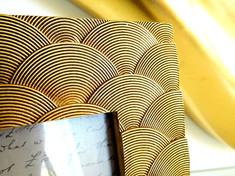 Art Deco Photo Picture Frames Gold Fan Two Sizes - Etsy
