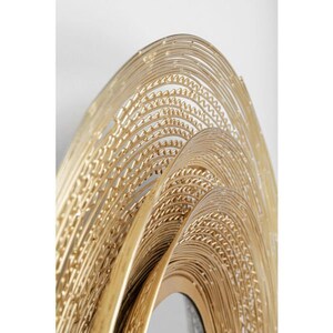 Gold Abstract Wire Wall Mirror - Etsy