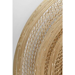 Gold Abstract Wire Wall Mirror - Etsy
