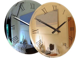 Mirror Wall Clock | Etsy