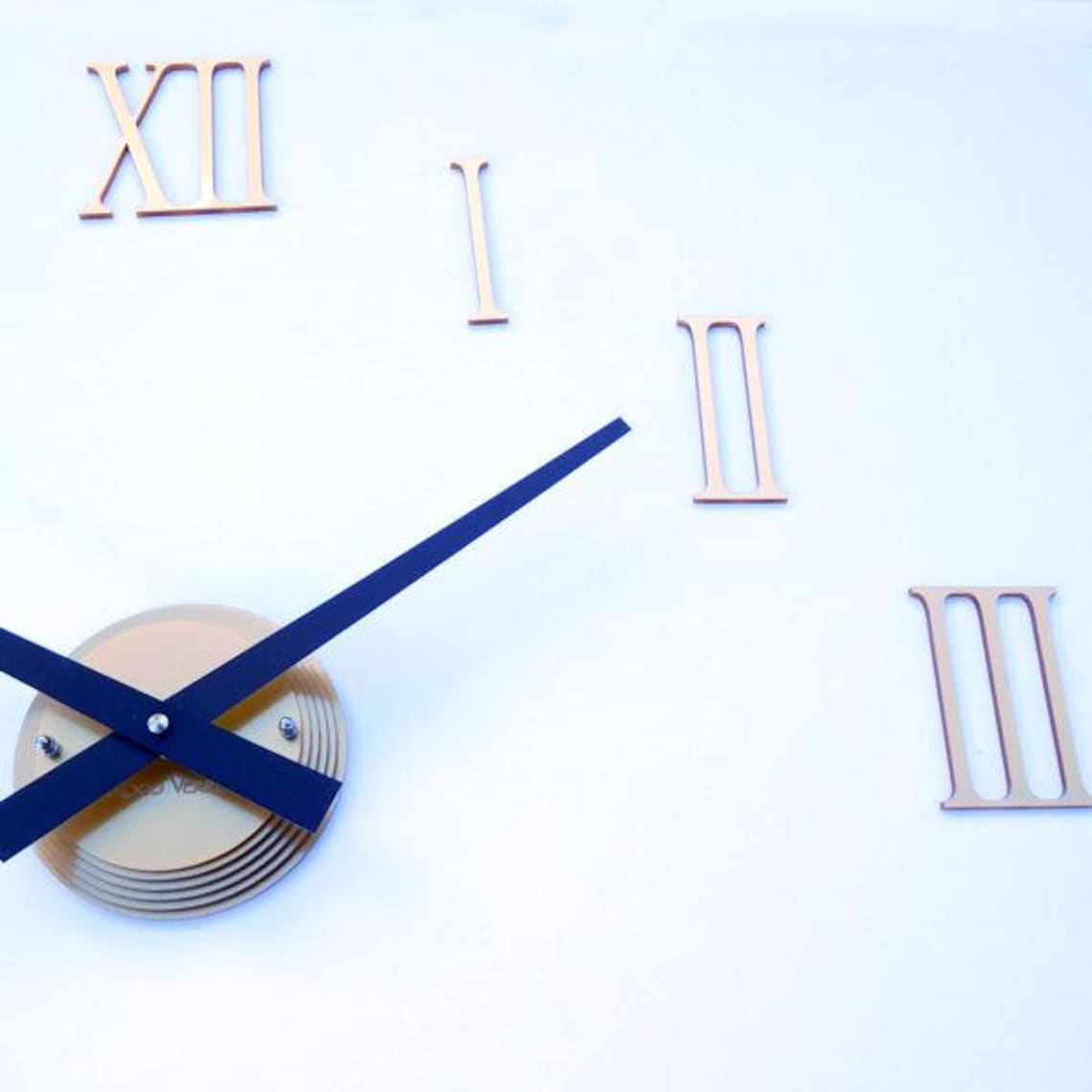 Gold Gloss Large Luna Hand Wall Clock - Etsy