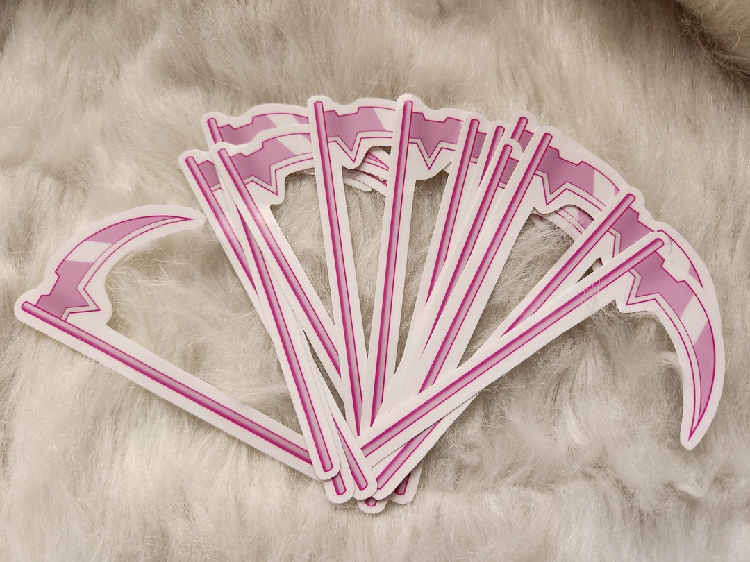 Pink Scythe Menhera Sticker Kawaii Yami-kawaii Itami-kawaii Ita Pastel ...