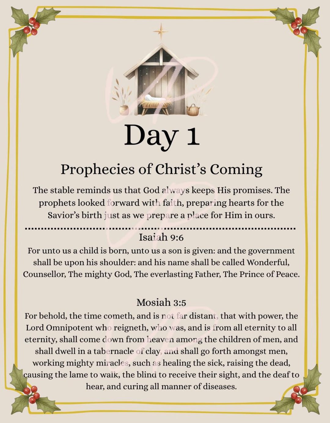 24 Days to Remember Him (lego) Nativity Countdown, LDS Christmas ...