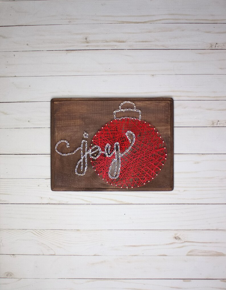 Joy Ornament String Art Kit | Ornament Craft | Holiday Decor ...