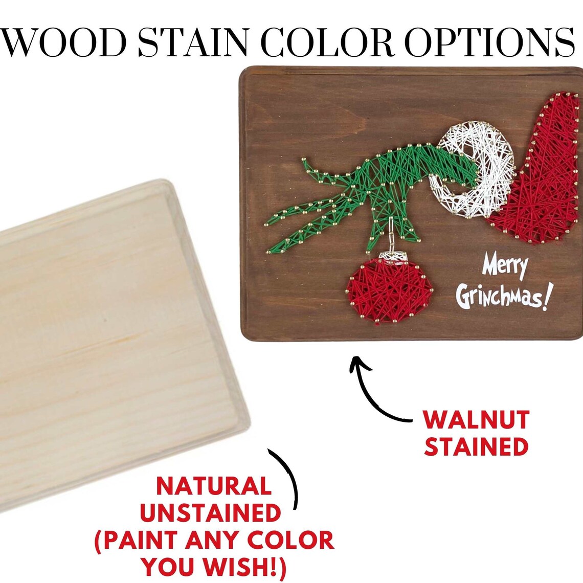 Grinch String Art Kit | Grinch Decor | Holiday Decor | Craft Kit | DIY ...