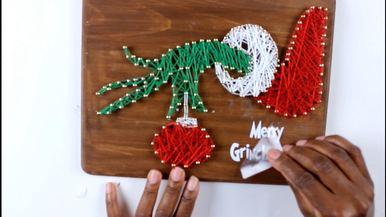 Grinch String Art Kit Grinch Decor Holiday Decor Craft Kit DIY Kit ...