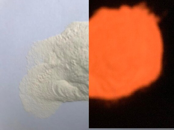 WHITE to ORANGE NEON Glow in the Dark Pigment Powder - Etsy