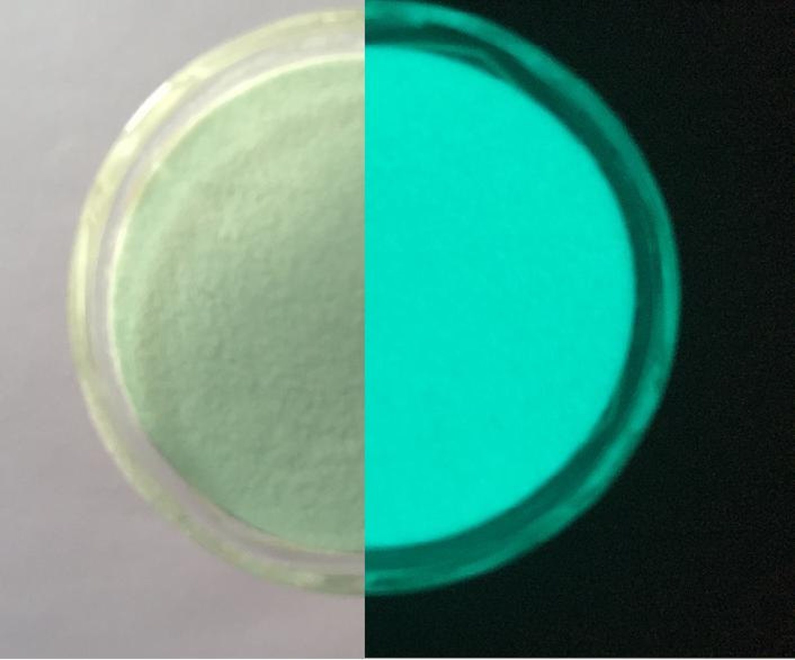 Aqua Glow in the Dark Neon Pigment Powder - Etsy
