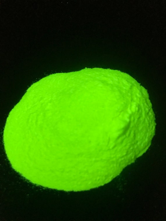 YELLOW NEON Glow in the Dark Pigment Powder - Etsy