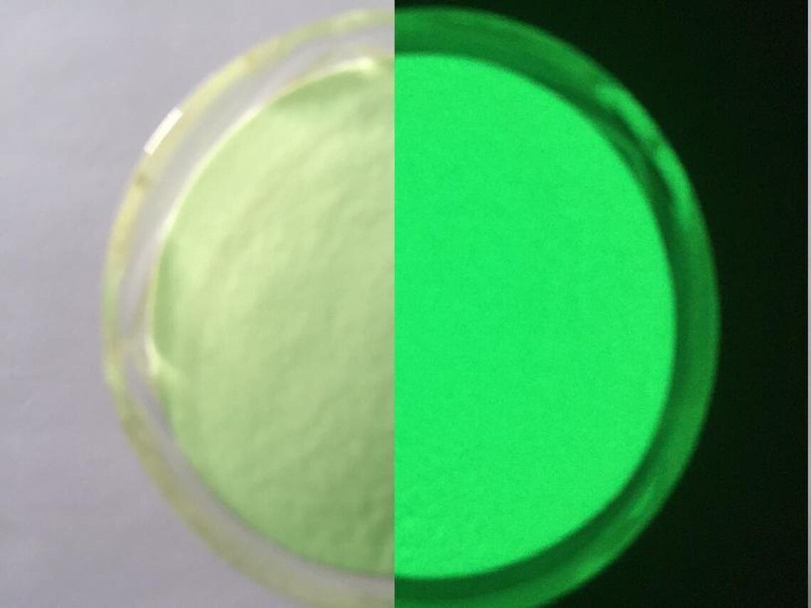 GREEN Glow in the Dark Neon Pigment Powder - Etsy