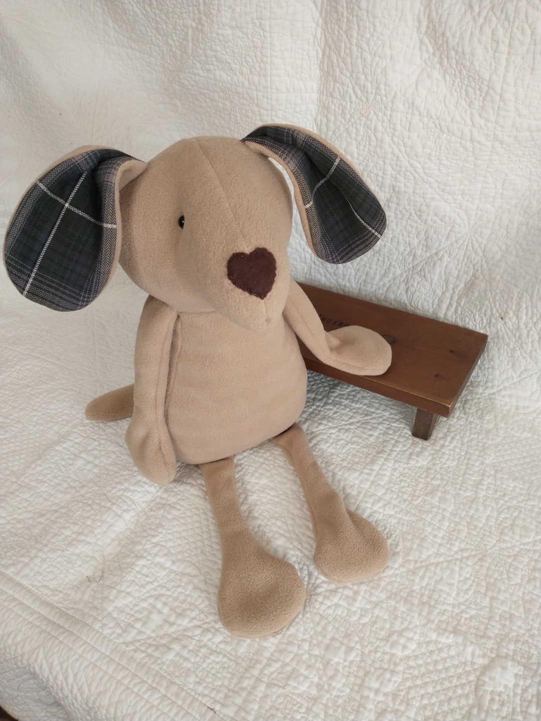 Dog, Plush Dog, Handmade Dog, Stuffed Dog, Stuffed Animal, One of a ...