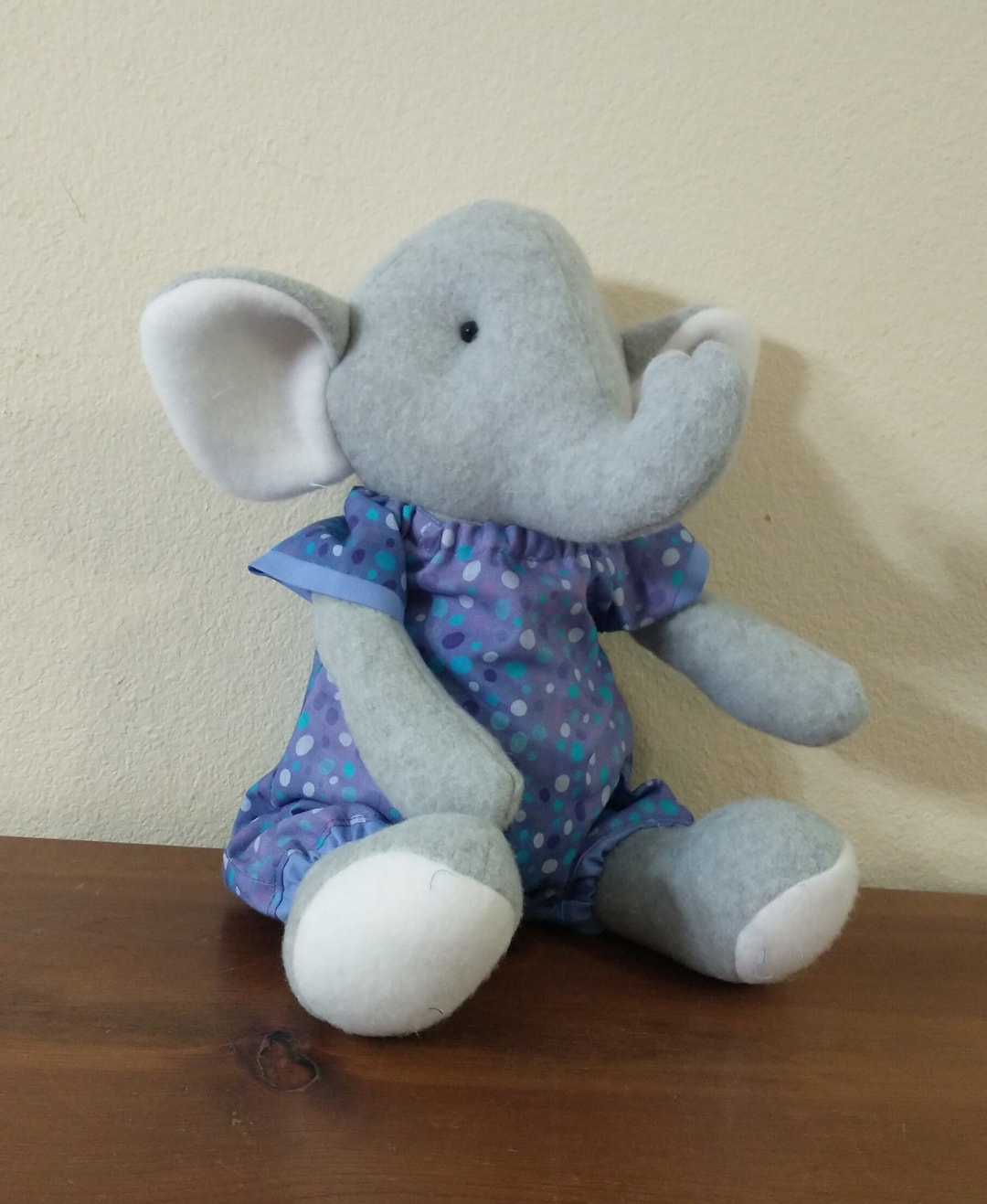 Plushie Elephant, Keepsake Elephant, Memory Elephant, Elephant for Baby, Handmade Elephant ...