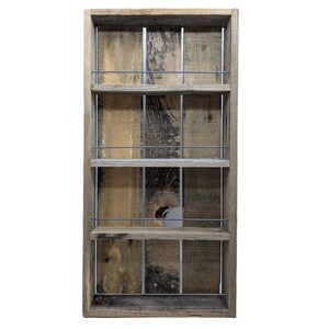 Wall Mounted Spice Rack | Rustic | Farmhouse | Upcycled | House Warming ...