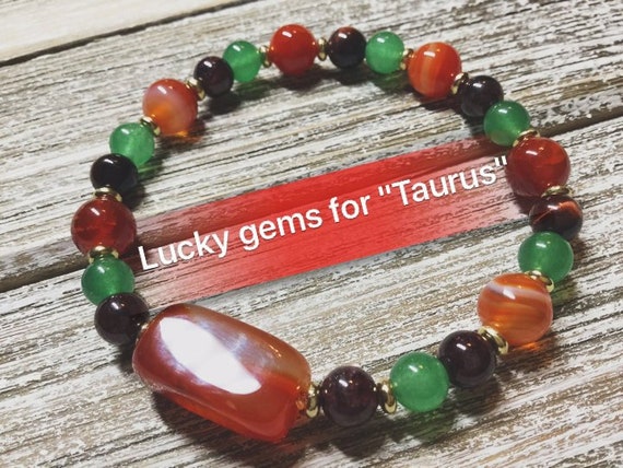 Taurus Zodiac Beaded Bracelet Jewelry Bracelets Mala Beads - Etsy
