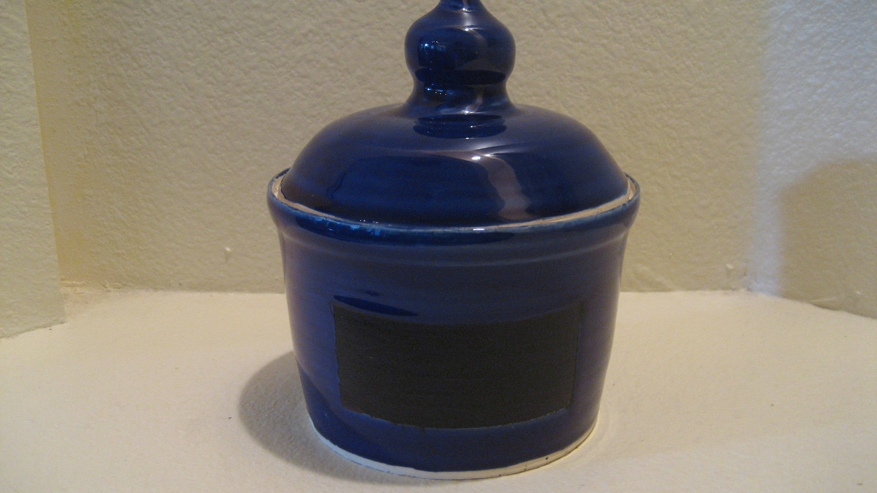 Wheel Thrown Pottery Chalkboard Canister