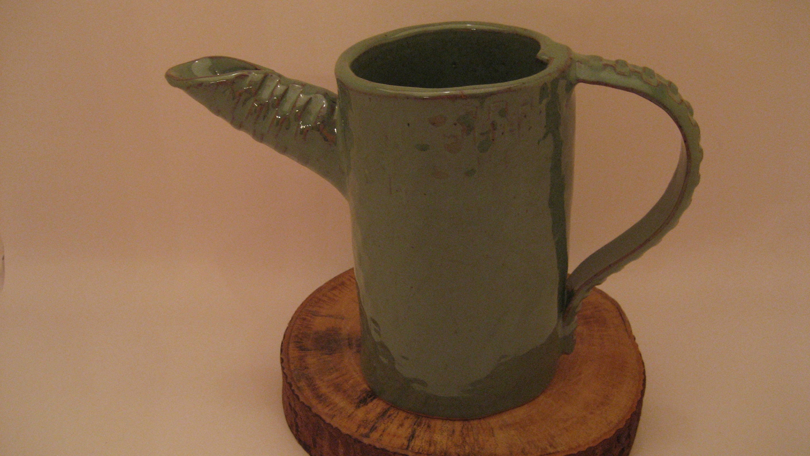 Hand Built Pottery Pitcher