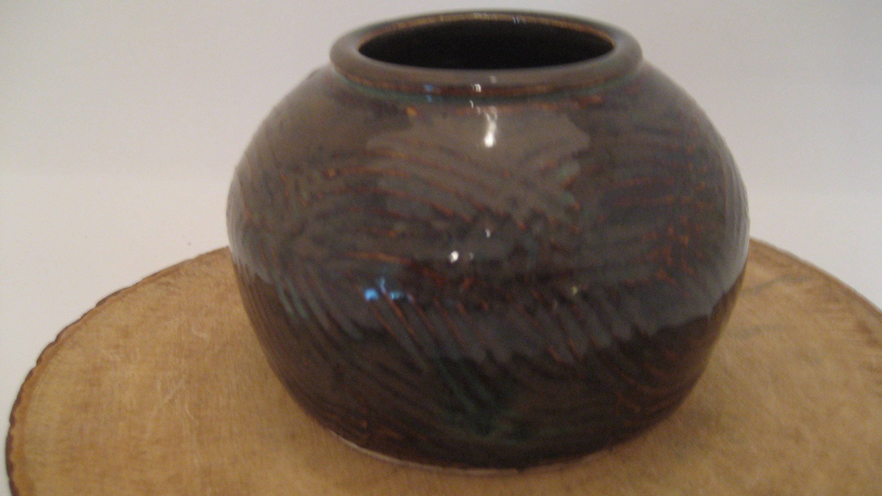 Wheel Thrown Pottery Round Vase