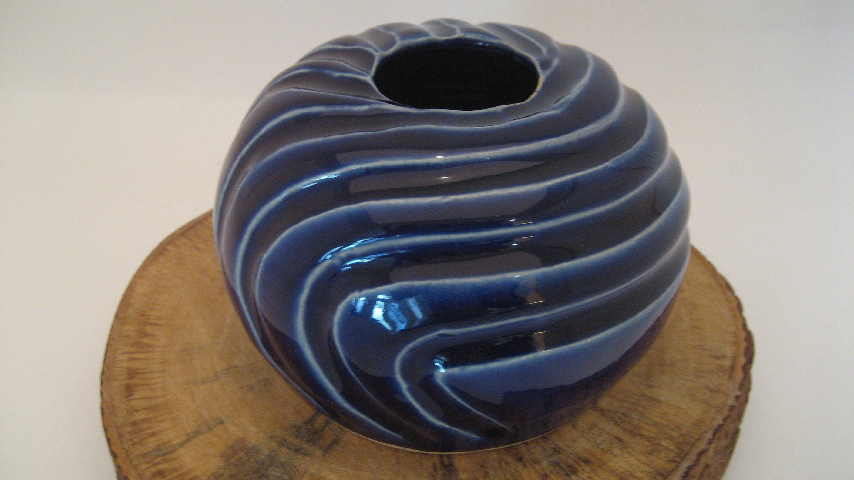 Wheel Thrown Pottery Round Vase